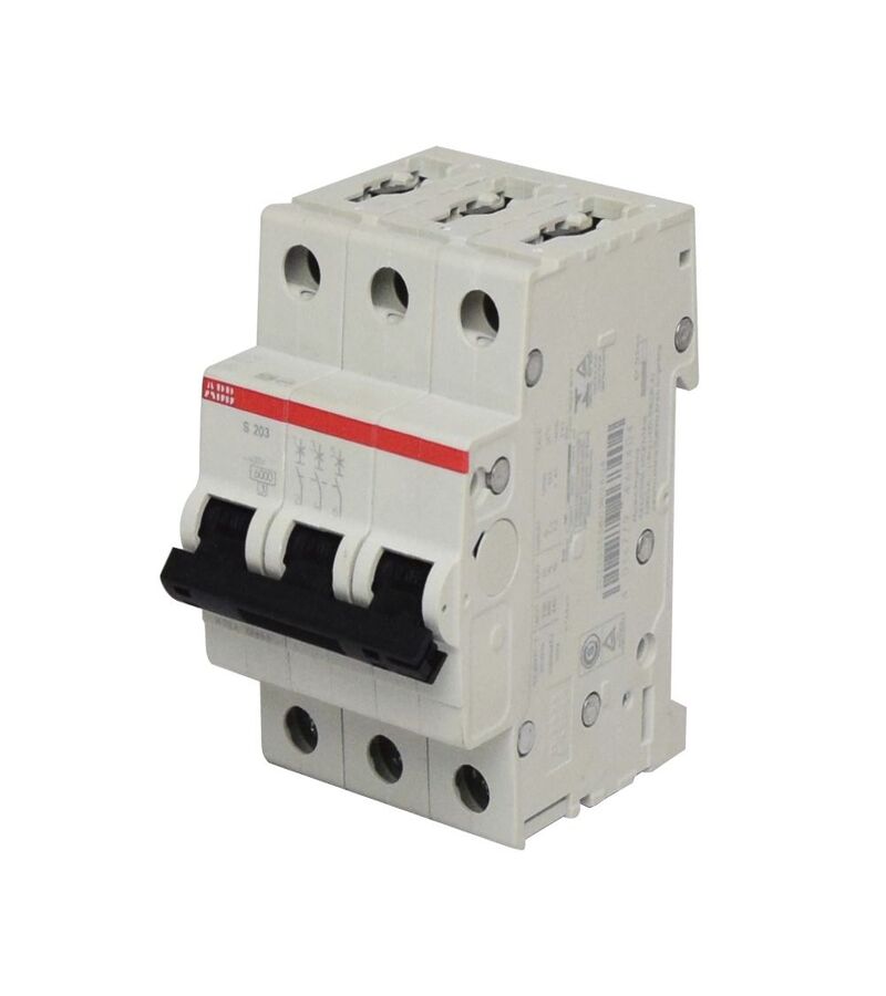 Interruptor termomagnético 3x10A 20/6kA 230/400V tipo C DIN – GC ...